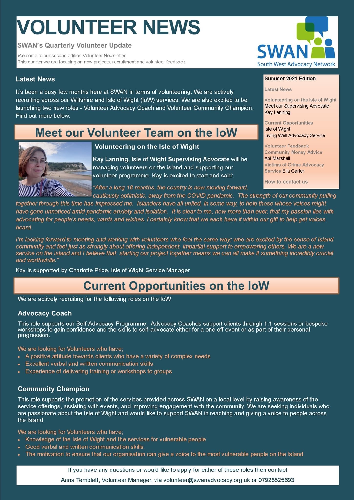 Volunteer | South West Advocacy Network