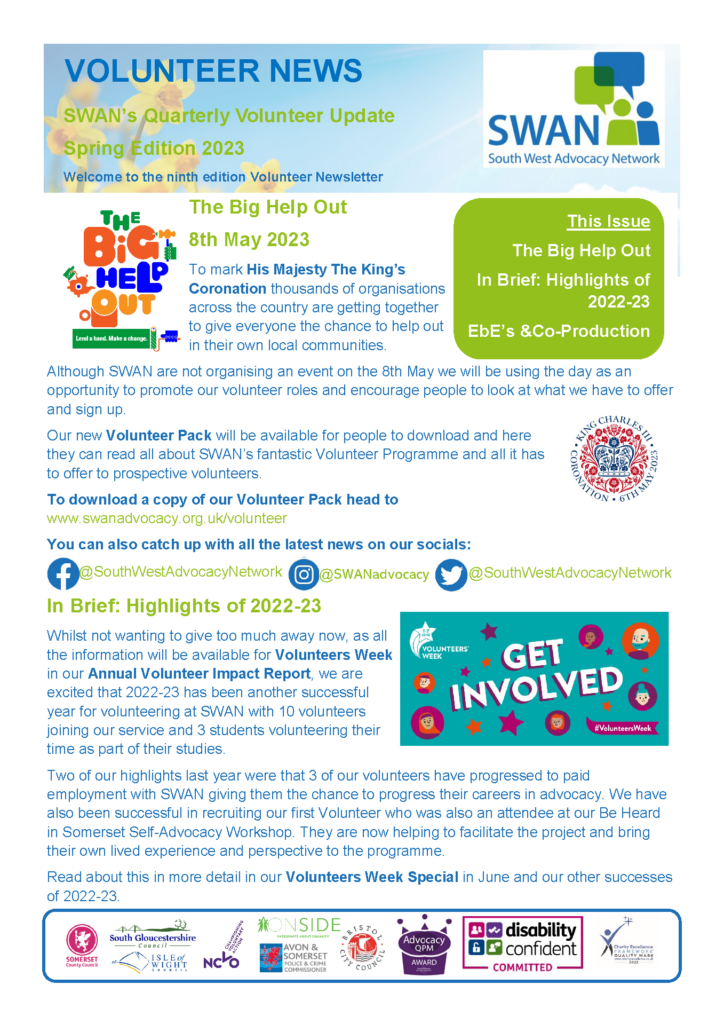 Volunteer - South West Advocacy Network